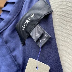 J. Crew | Dresses | J Crew Horizontal Pleated Chiffon Shift Dress ...
